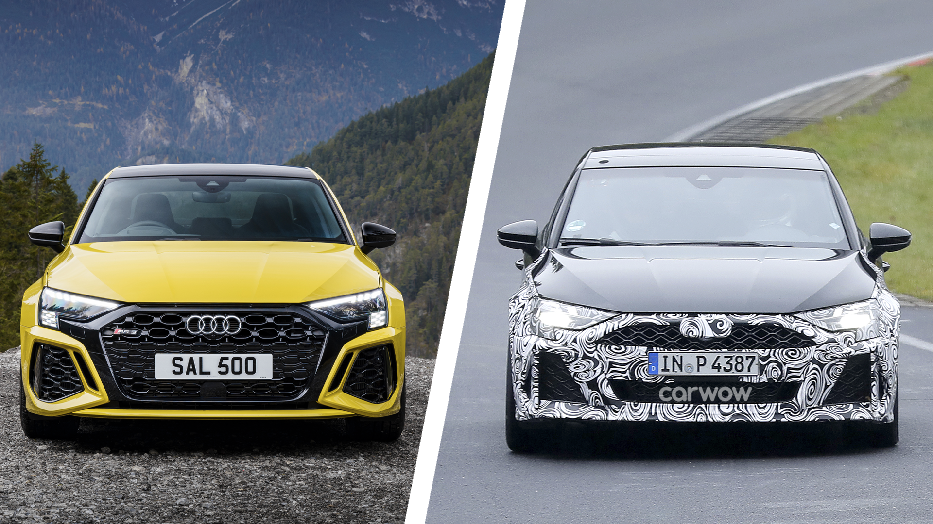 New Audi RS3: facelifted hot hatch spotted testing | Carwow