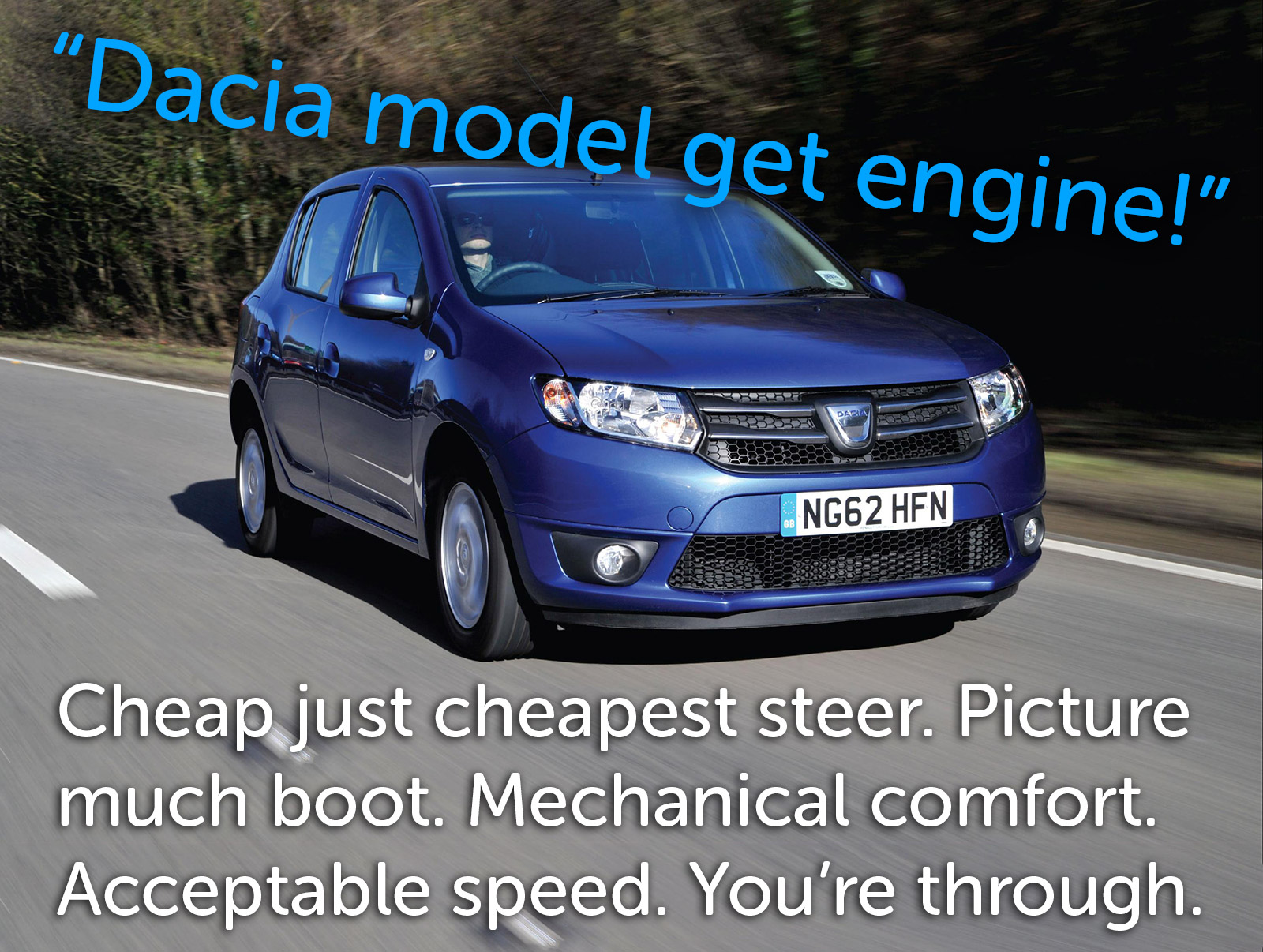 Car adverts using most average words from reviews | Carwow